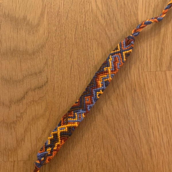 Ocean and Leaves Friendship Bracelet Pattern - PDF Tutorial - Beginner ...