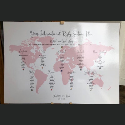 Travel Theme Wedding Table Plan, Seating Chart World Map Table Plan - Etsy