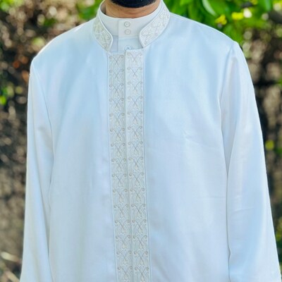Luxury Prayer Robe for Muslim Men Islamic Prayer Jubba Muslim Men ...