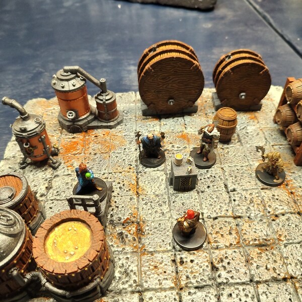 Dnd Complete Dwarven Dwarf Aleworks Brewery Ale Tabletop Terrain ...