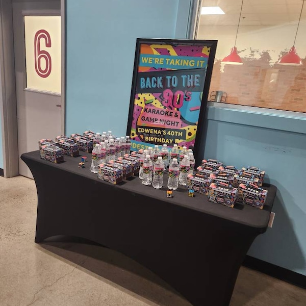 Editable 90s Party Welcome Sign, Back to the 90s, Throwback Party ...