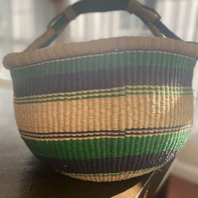 Bolga Basket, Large Basket, African Market Basket, Bolgatanga Baskets ...