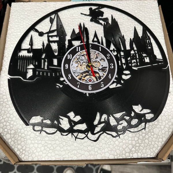 Young Wizard Silent Clock for Baby Boy Nursery Wall Decor Wizard Magic ...