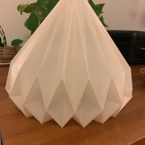 Modern Wavy Opaque Glass-like Pendant Lampshade Sleek Soft-glow Elegant ...