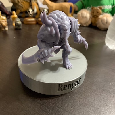 3D Printed Rengar Figure League of Legends - Etsy