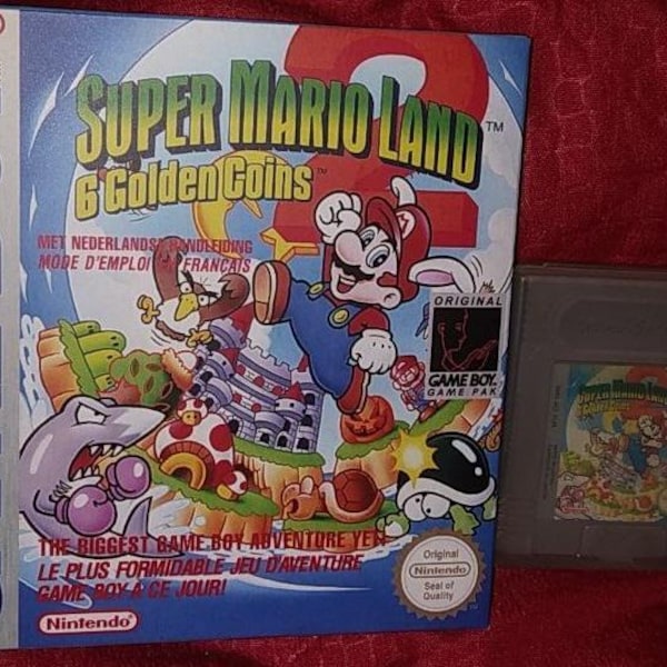 Super Mario Land 2: 6 Golden Coins Box for Game Boy Nintendo - 3 ...
