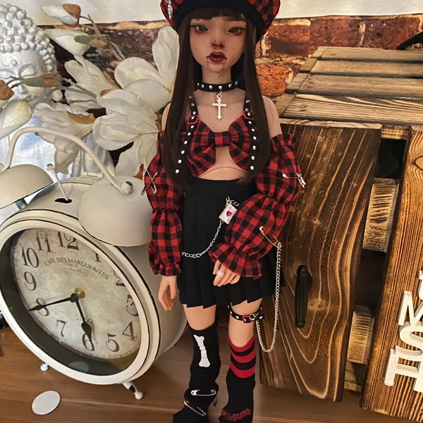 Yosd MSD Strap Crop Top Sleeves Skirt Socks Beret Hat Thigh ...