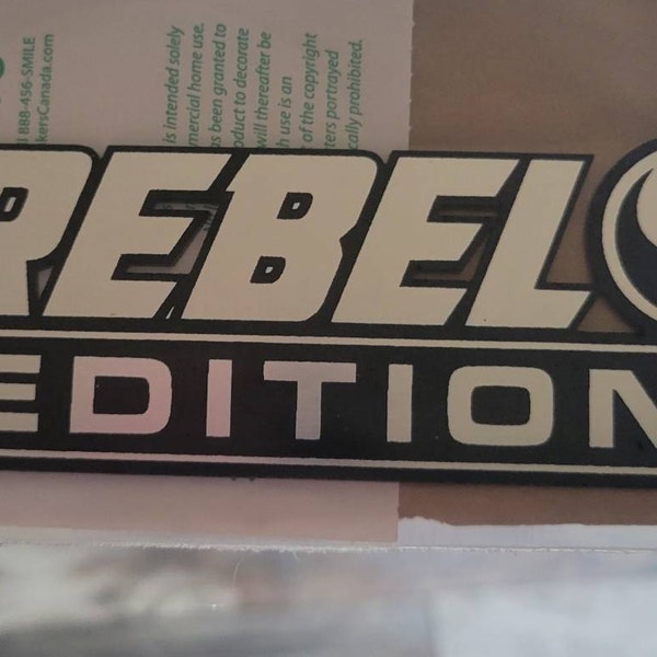 Custom REBEL EDITION Automobile Car Emblem - Etsy