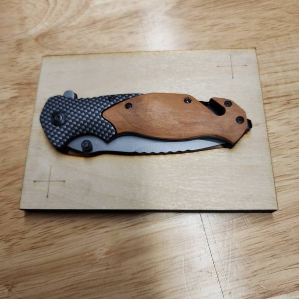 Laser Jig for Folding Knife Engraving - File Only - Template SVG - Etsy