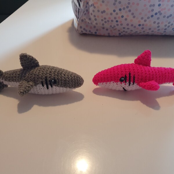 Baby Shark Mini Crochet Toy Pattern, Mini Amigurumi Shark Pattern ...