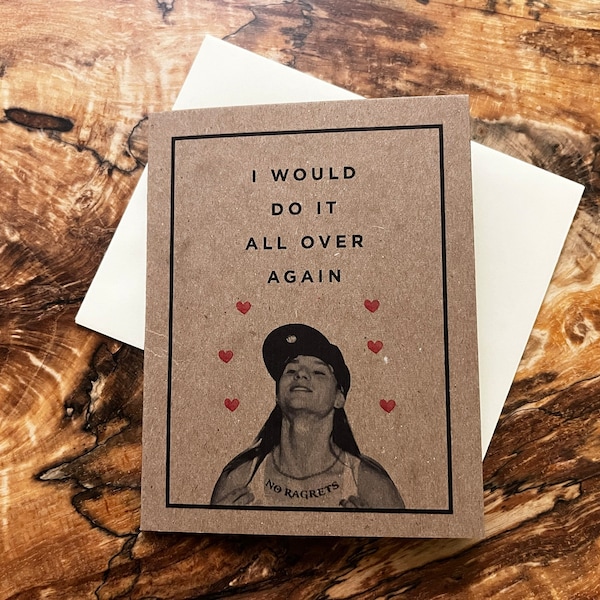 No Ragrets Meme Anniversary Card - - I Would Do It All Over Again ...