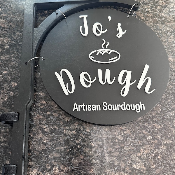 Hanging Tent Sign, Farmers Market, Trade Show, Round Sign, Bracket Sign ...