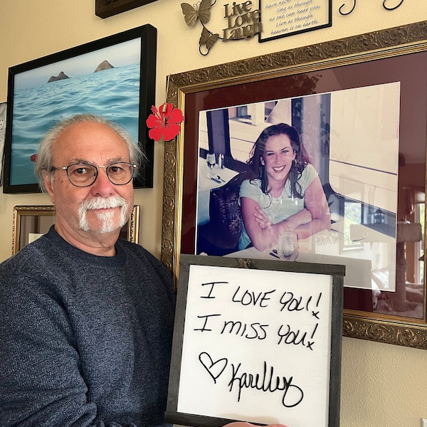 Personal Note, Memorial, Custom Handwriting, Signature, Loved Ones ...