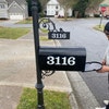 Custom Reflective Mailbox Number Decals 2 Pack - Etsy