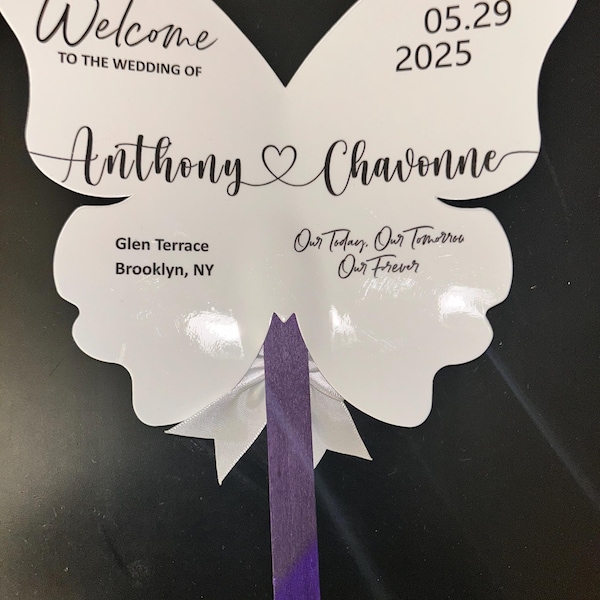 FULL-ASSEMBLED Quinceañera Favor Double-sided Photo Fans With Wooden ...