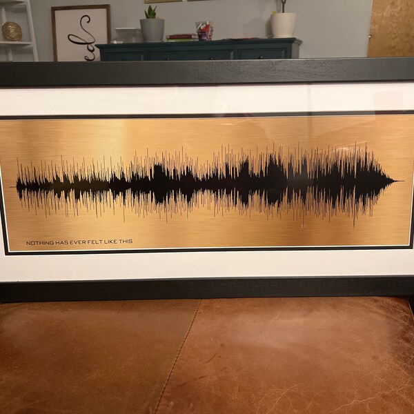 Song Sound Wave - Bronze Anniversary Gift for Men, 8th Anniversary Gift ...