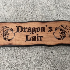 Custom Dnd Dragon Dungeon Sign Personalized Dungeons and Dragons Roll ...