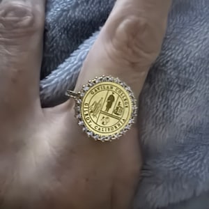 Custom Graduation Signet Ring, Senior Ring, School Class Ring, Pave ...