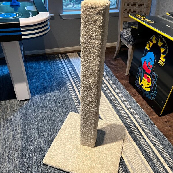 19" Cedar Cat Scratching Post/cedar Post/kitten/wooden Cat Scratcher ...