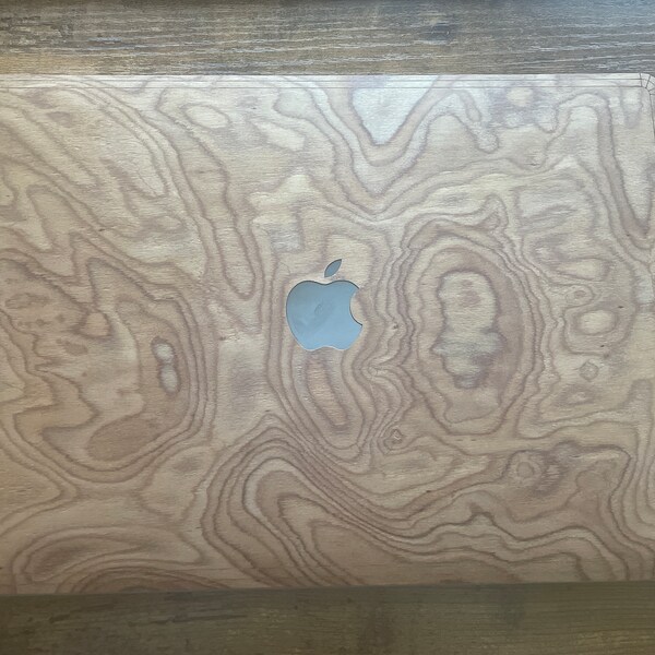 Ebony Dark Woody MacBook Decal Wood Skin Real Wood Natural Wood MacBook ...
