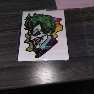 Joker Sticker, Villain Sticker, Bad Guy Sticker JOK-001 - Etsy