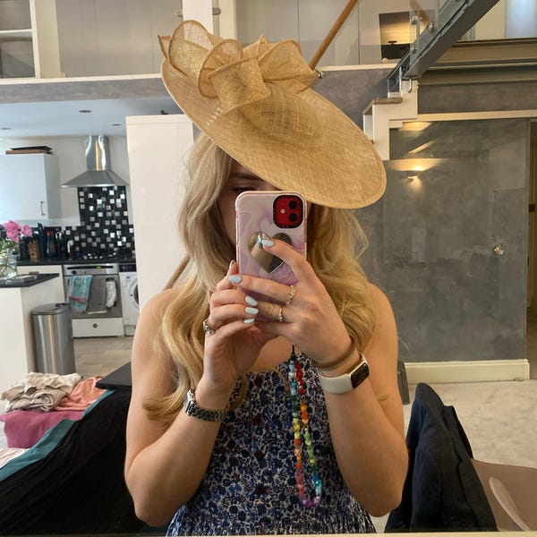 Light Pink Fascinator Knotted Headband, Bubblegum Pink Headpiece for a ...