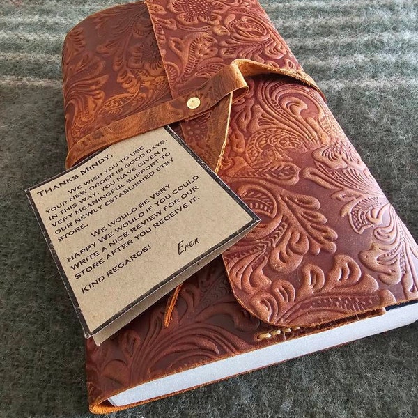 Handmade Leather Book Cover, Book Protector, Book Accessory - Etsy