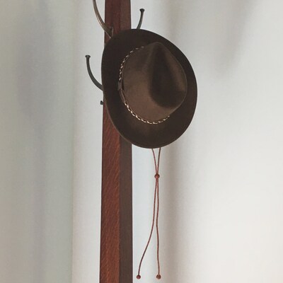 Leather Cowboy Hat, Stampede String, Leather Cowboy Hat Stampede String ...