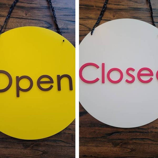 Open Closed Sign Orange Sign Business Sign Storefront Sign Shop Open ...