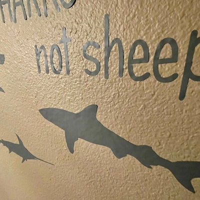 Shark Room Decor, to Go to Sleep I Count Sharks Not Sheep. - Etsy