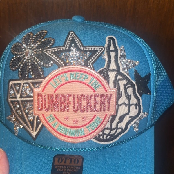 Trucker Hat Patches, Snarky Patch, Dumb Patch, Funny Patch, Glitter ...