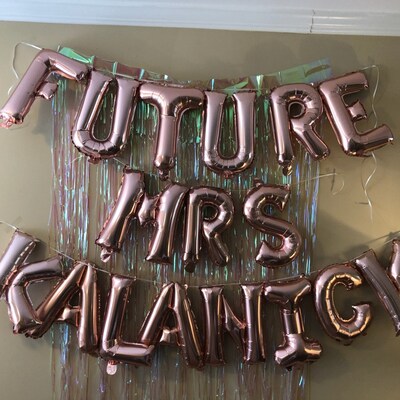 Future Mrs Custom Balloon Banner Bridal Shower Decoration - Etsy