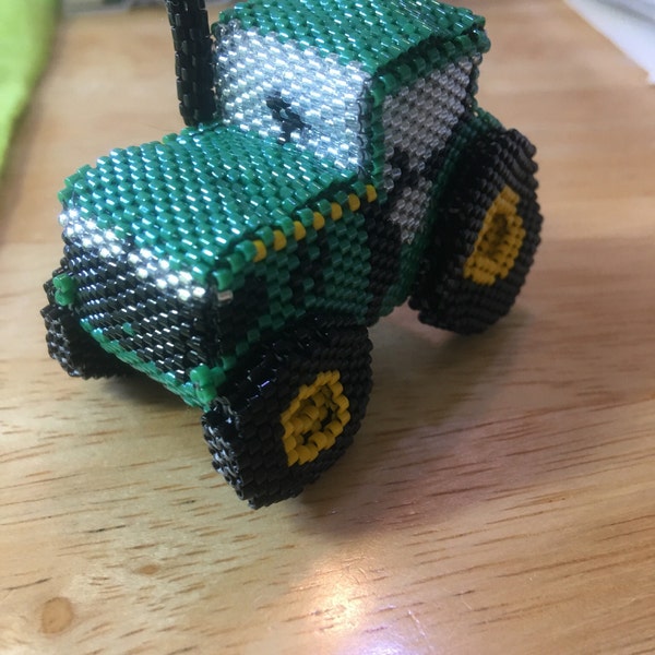 Beaded Miniature Tractor Tutorial/pattern/instructions/pdf - Etsy