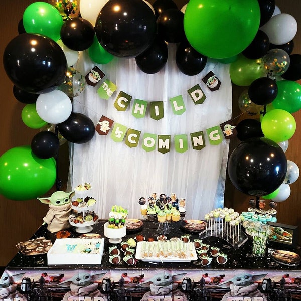 Baby Alien Baby Shower Banner - the Child is Coming Banner - the Child ...