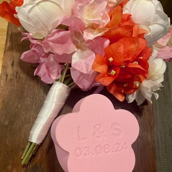 Soft Pastels Artificial Flower Bouquet, Blush Peach Yellow Whimsical ...