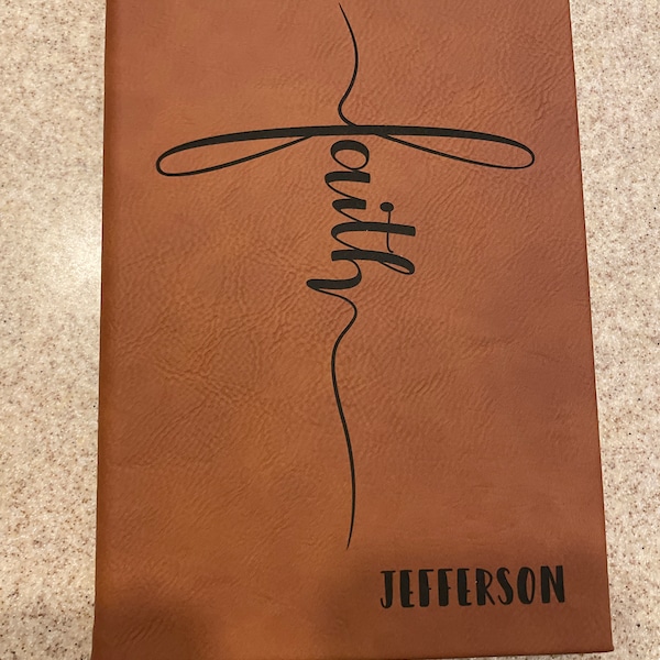 Faith Journal With Cross - Custom Prayer Journal, Personalized Goal ...
