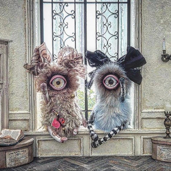 Pink Gentle Teddy Bear - Cyclops _ MADE-TO-ORDER! - Etsy