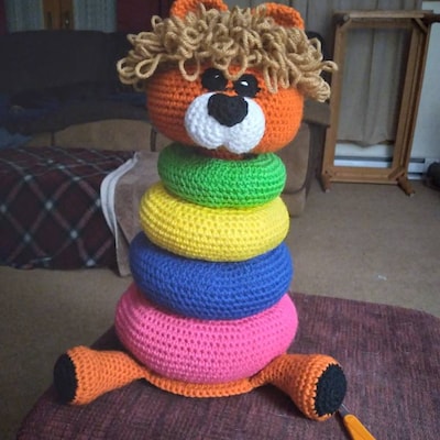 PDF PATTERN: Ring Stacker Zoo Animals 1 crochet Pattern Only, Not ...