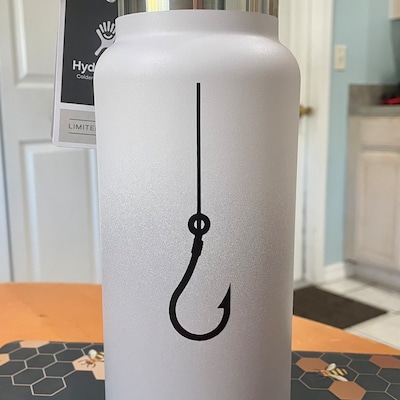 Hanging Fishing Hook Decal, Car Decal, Fishing Gift for Men, Fishing ...