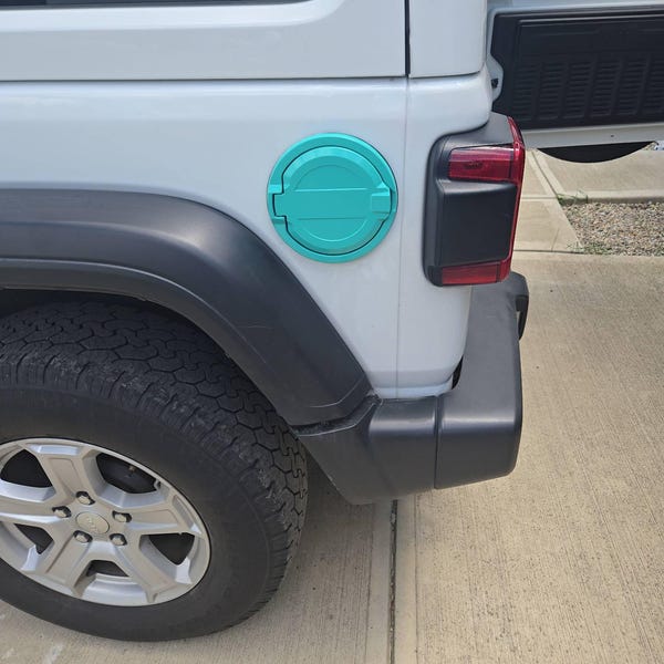 Custom Powder Coated Jeep Wrangler Fuel Door - Compatible With 2018 ...