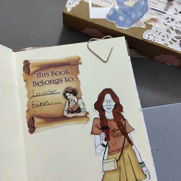 Sticker Folio, Custom Sticker Storage Booklet, Collaged Storage Folio ...