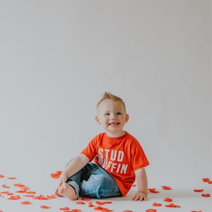 Stud Muffin Shirt, Boys Valentines Sweatshirt, Baby Boy Valenetines Day ...