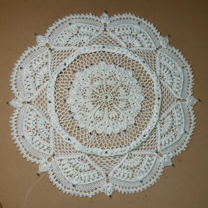 Doily Lily Square. Crochet Pattern With Photo Tutorial. PDF | Etsy