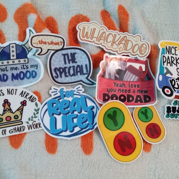 Bluey Inspired Funny Permanent Vinyl Sticker Pack 2 - Etsy