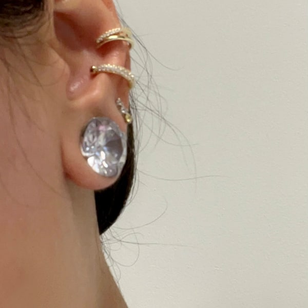 Gold Ear Cuff Dainty Ear Cuff Minimalist Ear Cuff No Piercing Ear Cuff Tiny Ear Cuffs Huggie Ear ...