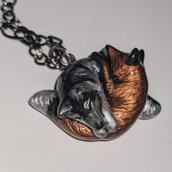 Wolf and Fox Love Necklace Cuddle - Etsy