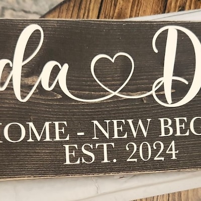 New Home House Warming Real Wood Sign new Home New Chapter New Memories ...