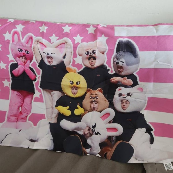 SKZ Hyunjin Hot Girls Concert Banner, Stray Kids Members Kpop Flag, Skz ...