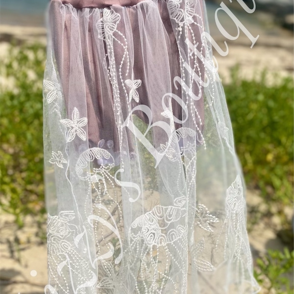New Arrival White Jellyfish Starfish Lace Fabric Exquisite Soft Tulle ...