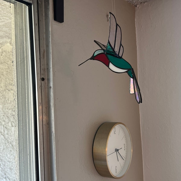 Stained Glass 3D Hummingbird Suncatcher - Etsy